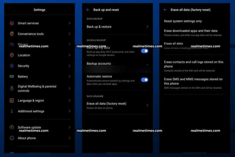 4 Ways to Factory Reset your Realme Smartphone