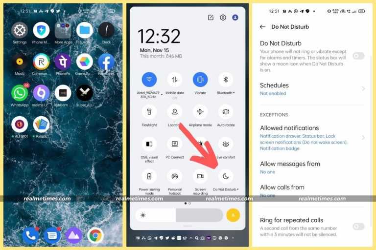 How to Customize and Use the Do Not Disturb (DND) Mode in Realme UI